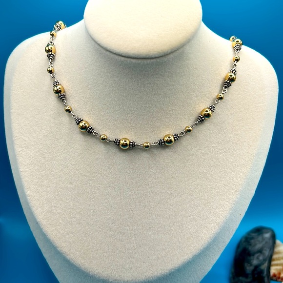 Jewelry | Vintage Ss And 14k Gold Necklace | Poshmark